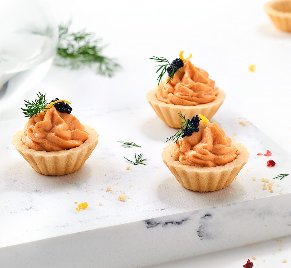 Mini Telline met Zalmmousse - Pidy Benelux